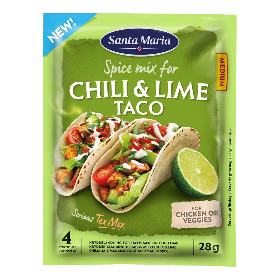 Chili & Lime Taco Spice Mix | Et produkt fra Santa Maria