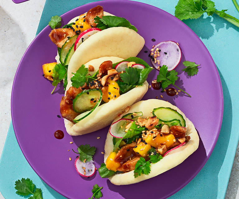 Asian Buns med kyckling - Ett recept från Santa Maria