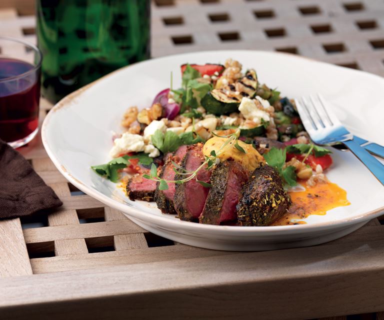 Lammrostbiff med matvetesallad | Recept från Santa Maria