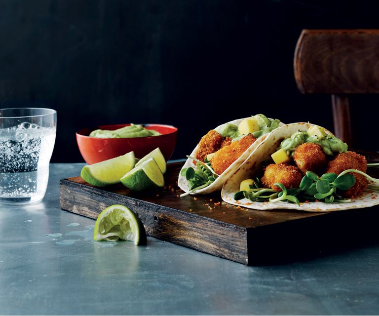 Crispy Fish Taco med mangoguacamole | Santa Maria