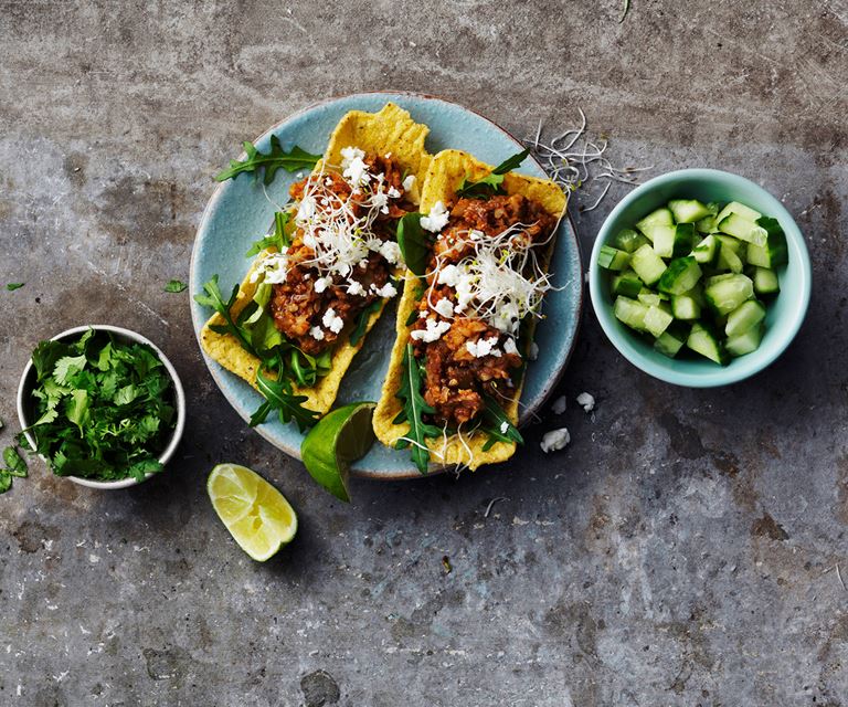Vegetarisk taco med kikerter | En oppskrift fra Santa Maria