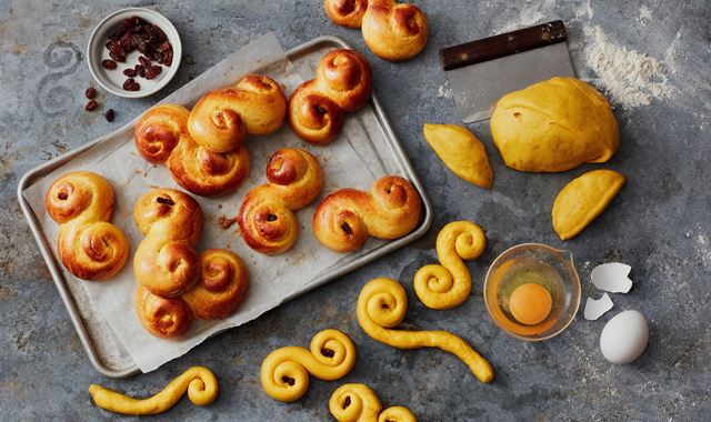 Saftiga lussekatter - Ett recept från Santa Maria
