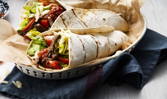 Recette rapide : burrito au haché de boeuf épicé et guacamole