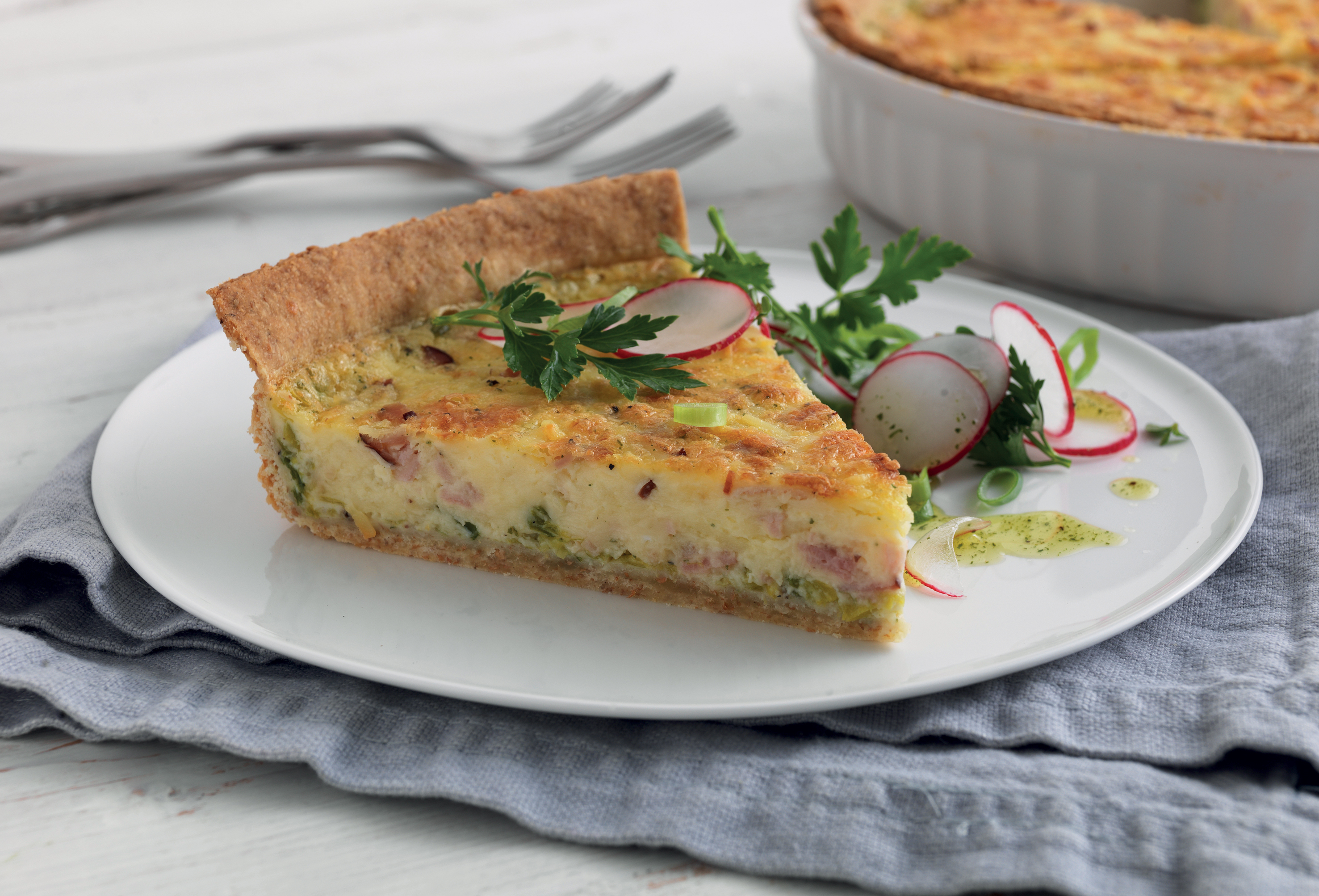 Juusto-kinkkupiirakka | Santa Maria