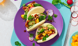 Asian Buns med kyckling - Ett recept från Santa Maria
