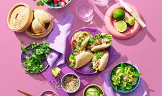 Asian Bao Buns med lax