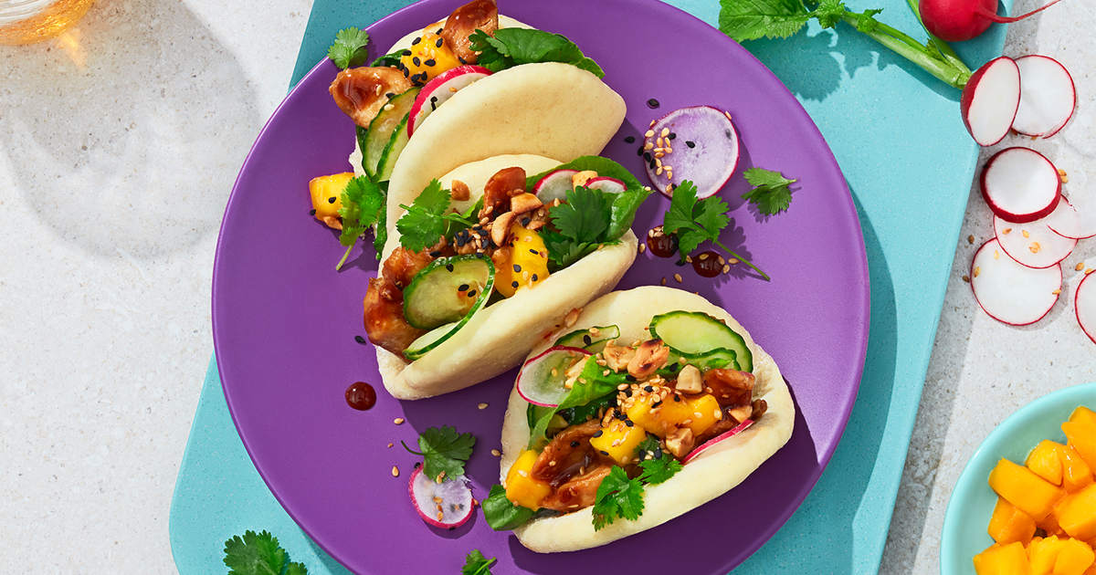 Asian Buns med kyckling - Ett recept från Santa Maria