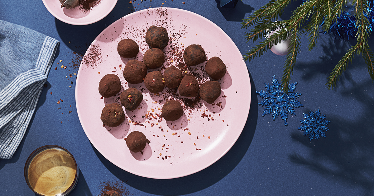Chokladtryffel med chili - Ett recept från Santa Maria