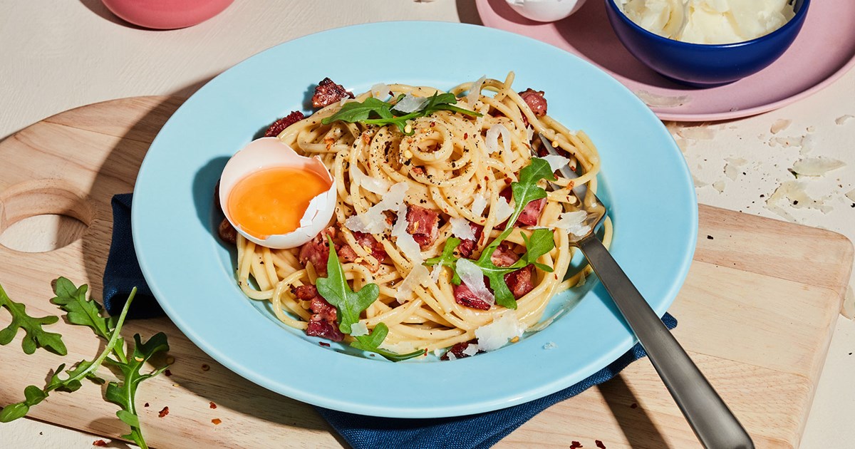 Vürtsikas pasta carbonara