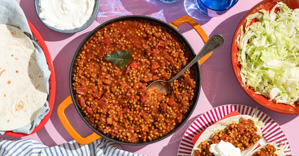 Taco’s met vegetarische Mexicaanse stoof