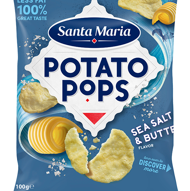 Chips Sea Salt & Butter Pops - Snacks från Santa Maria