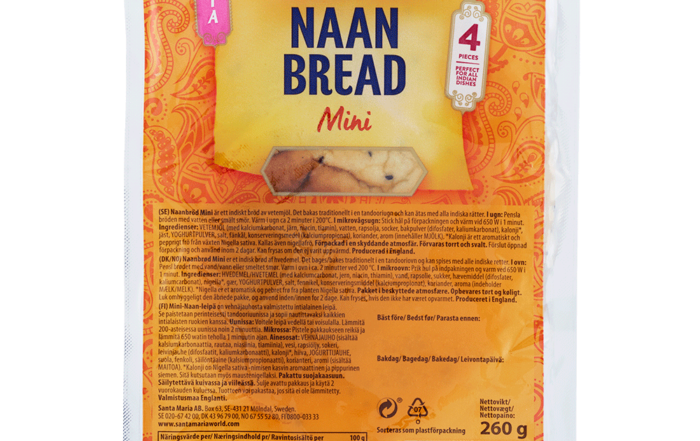 Naan Bread Mini | Santa Maria