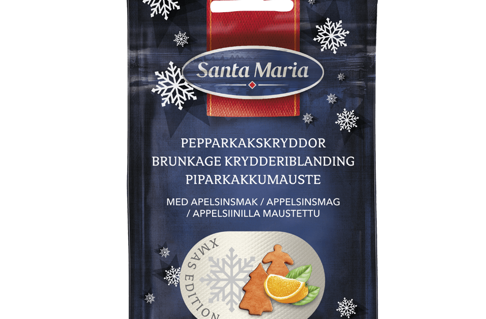 Pepparkakskryddor med apelsinsmak - Santa Maria
