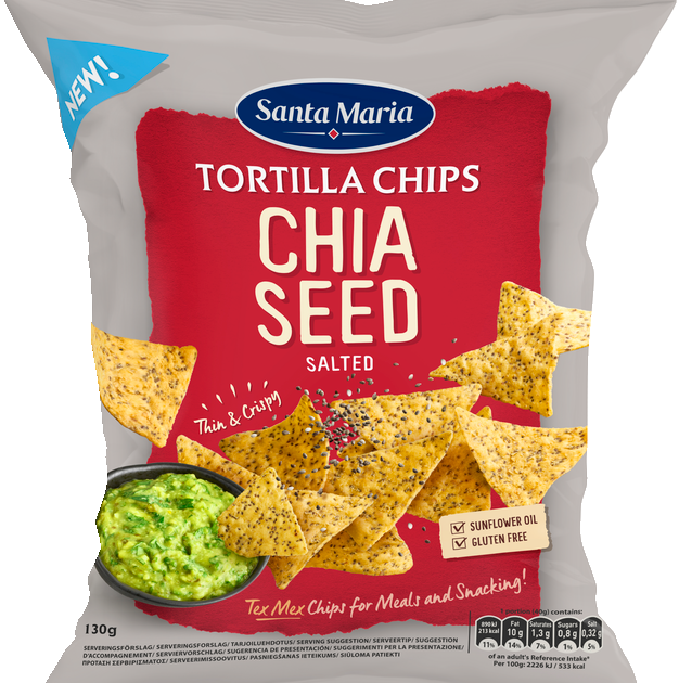 Tortilla Chips Chia Seed - Santa Maria