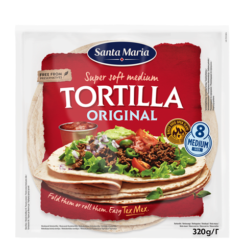 Tortilla Original Medium 8-pack | Santa Maria