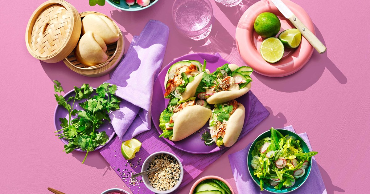 Asian Bao Buns med lax