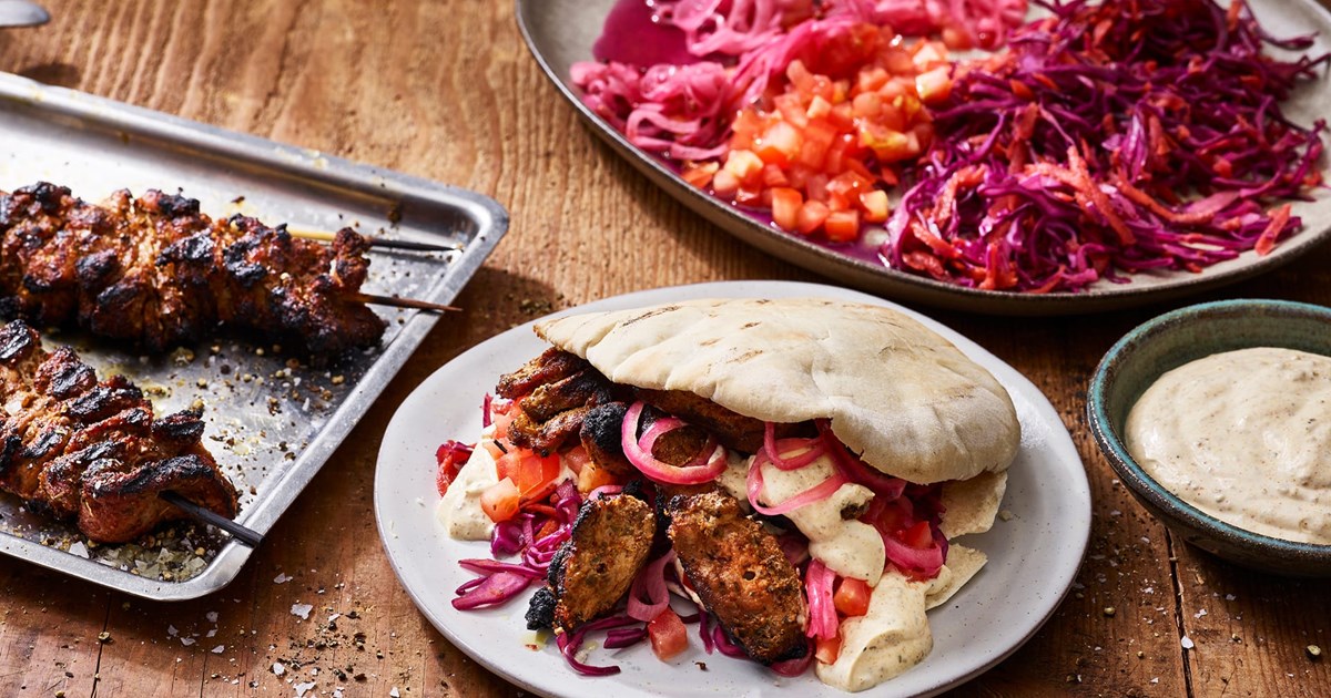 Grillad Kebab i pitabröd - Ett recept från Santa Maria