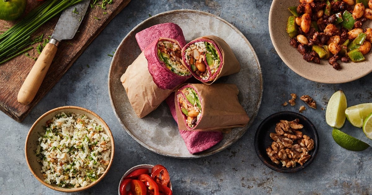 Burrito wrap med blomkål og bønner | En oppskrift fra Santa Maria