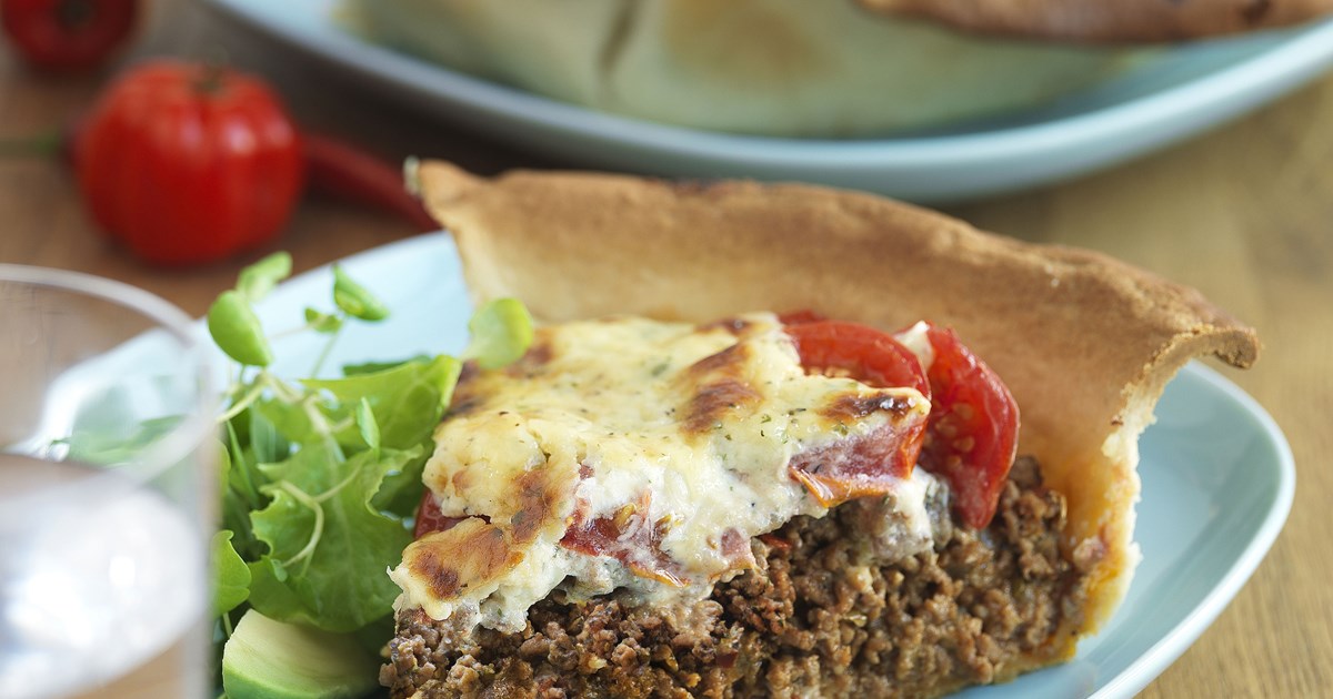 Tacotærte med røde jalapeños, tomat og pikant salsa | Santa Maria