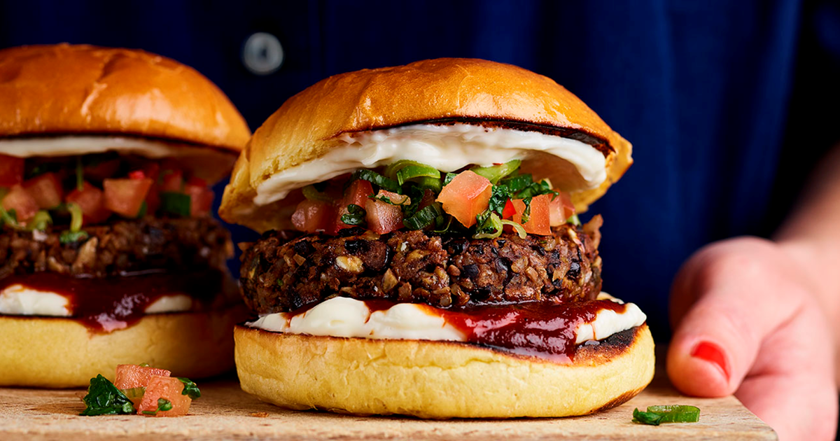 Mexican black bean burger
