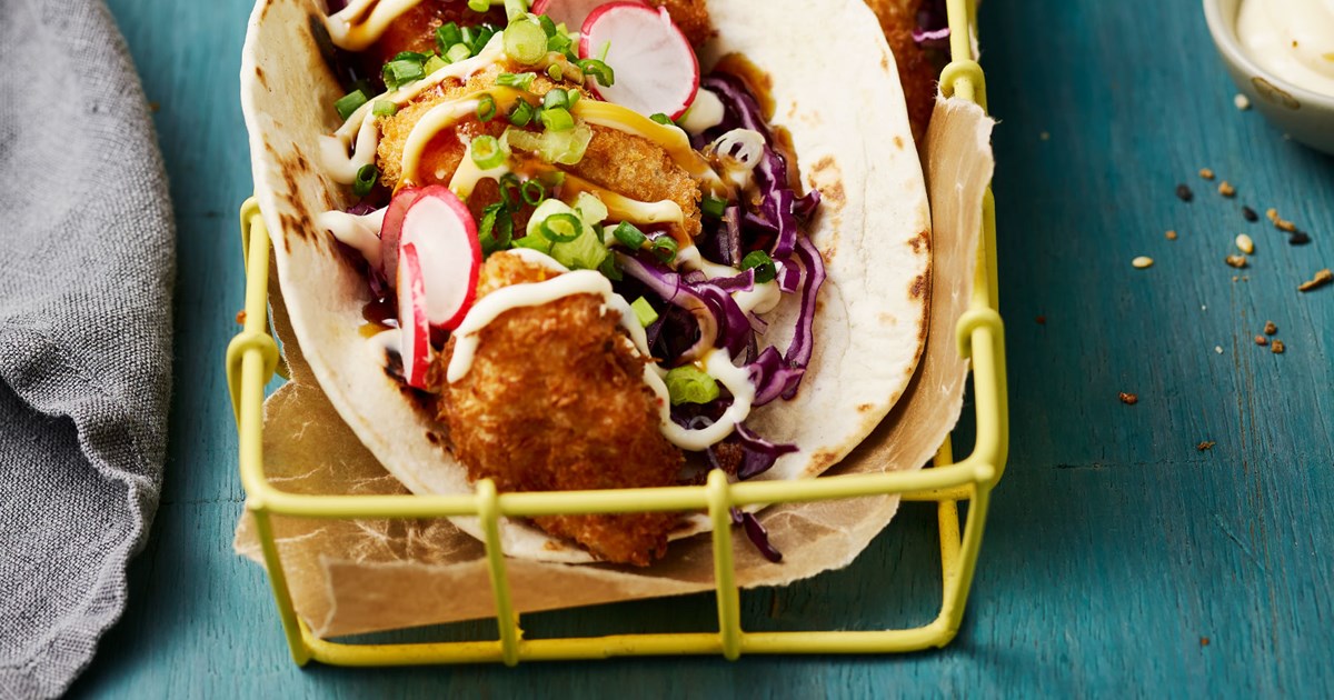 Taco med panert torsk | Oppskrift fra Santa Maria