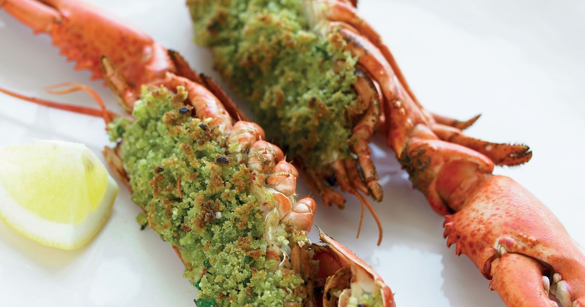 Gegratineerde kreeft met peterselie | Santa Maria